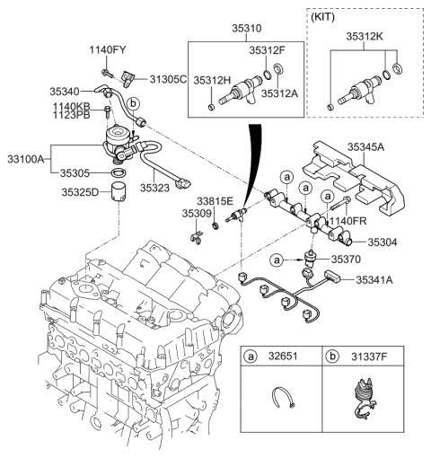 Throttle Body & Injector - 2015 Kia Sportage
