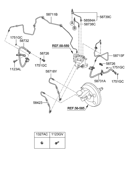 Brake Fluid Line - 2012 Kia Optima US Georgia Made