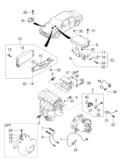 2001 Kia Rio Engine Diagram