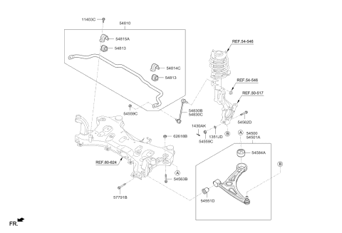 Front Suspension Control Arm - 2019 Kia Cadenza