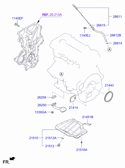 2113403000 Genuine Kia Gasket