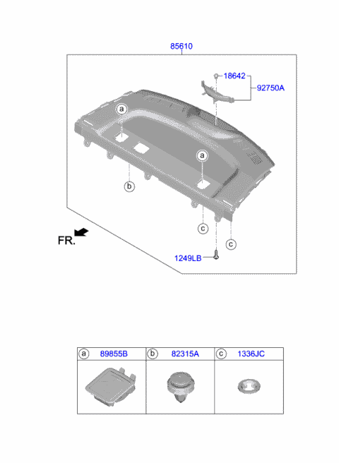 Rear Package Tray - 2020 Kia Forte