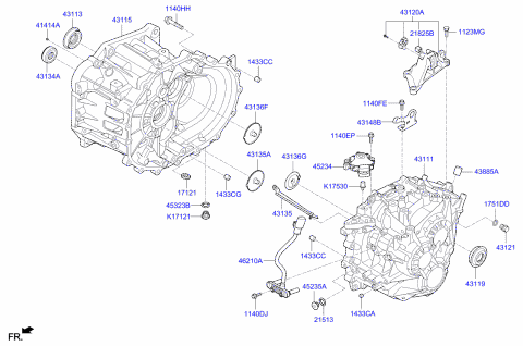 Transaxle Case-Manual - 2020 Kia Forte