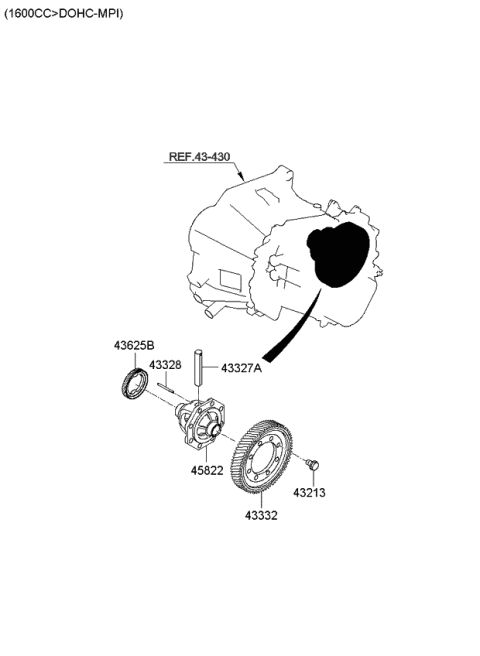 Transaxle Gear-Manual - 2009 Kia Soul
