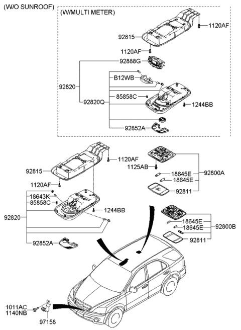 957103E500 Genuine Kia Trip Computer Assembly
