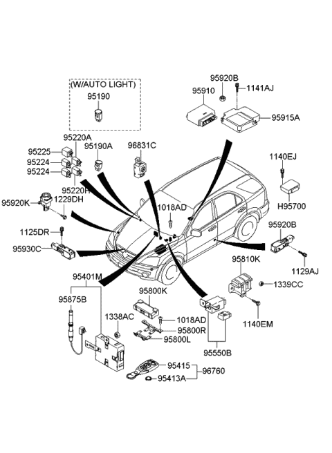 Relay & Module - 2007 Kia Sorento