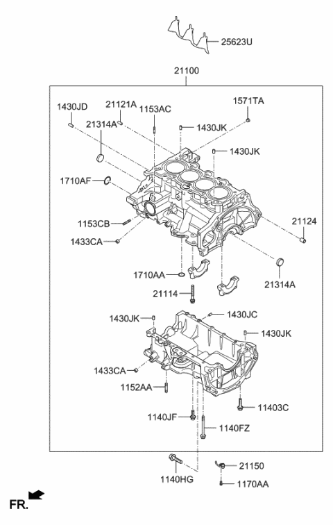Cylinder Block - 2020 Kia Optima
