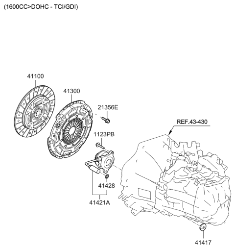 Clutch & Release Fork - 2015 Kia Forte Koup