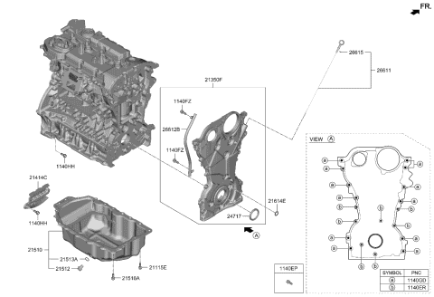 Belt Cover & Oil Pan - 2021 Kia K5