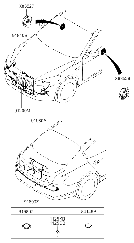 918153T240 Genuine Kia Wiring Assembly-Fem