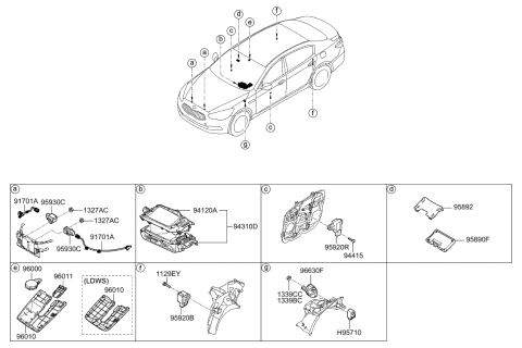 Relay & Module - 2017 Kia K900