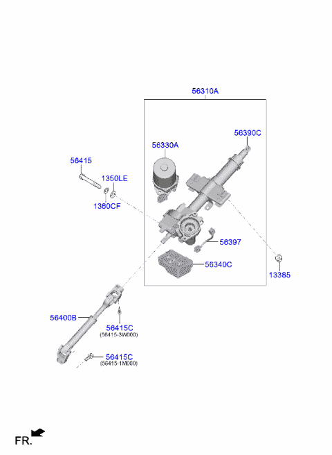 Steering Column & Shaft - 2020 Kia Rio