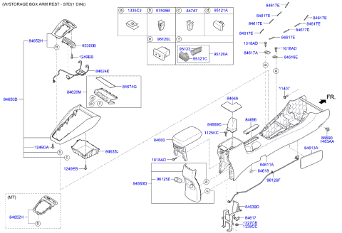 865904D100 Genuine Kia Plastic Clip