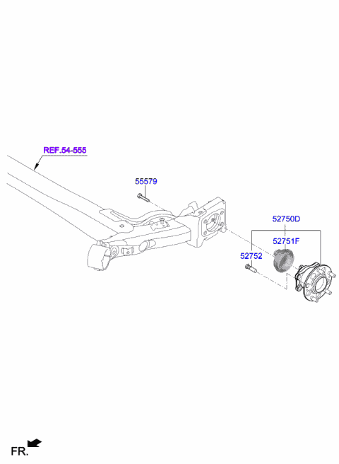 Rear Axle - 2020 Kia Rio