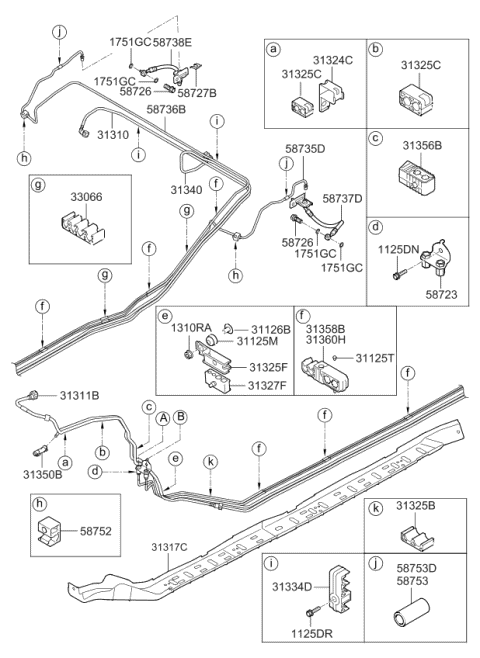 Brake Fluid Line - 2015 Kia Optima Korean made