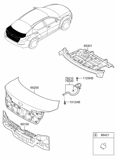 Back Panel & Trunk Lid - 2015 Kia Optima Korean made