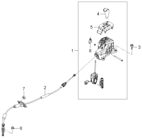 467502G120LW Genuine Kia Indicator Assembly-Shift