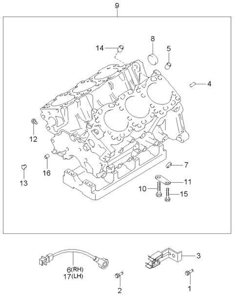 Cylinder Block - 2004 Kia Optima