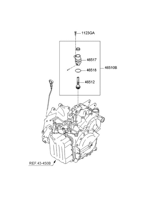 465103A000 Genuine Kia Sensor Assembly-Speed