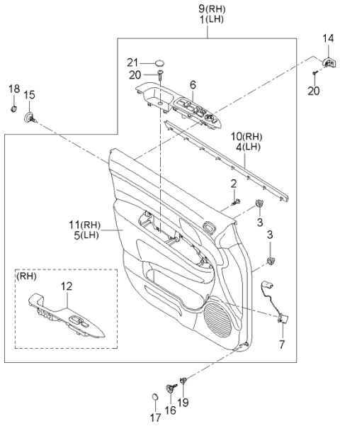 823132F000RU Genuine Kia Grommet-Screw