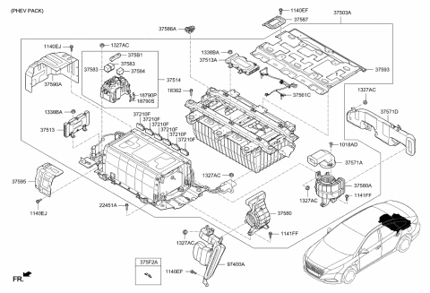 37513E6000 Genuine Kia Battery Management S