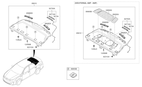 Rear Package Tray - 2017 Kia Optima Hybrid