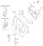 Genuine Kia Rio Tailgate Handle