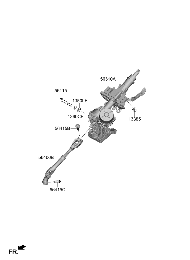 56310K0300 Genuine Kia COLUMN ASSY-STEERING