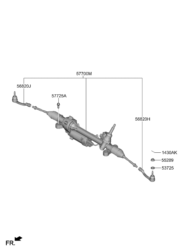 57700CV100 Genuine Kia GEAR & LINKAGE ASSY