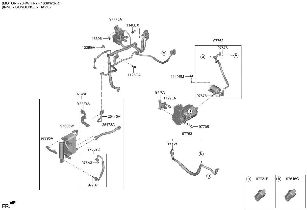 97775CV050 Genuine Kia TUBE ASSY-SUCTION