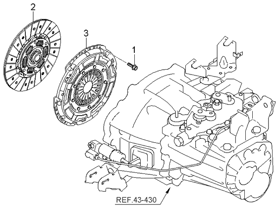 4110023030 Genuine Kia Disc Assembly-Clutch