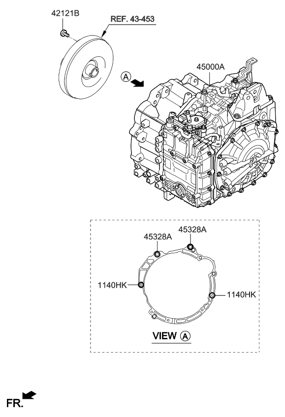 450004GDF0 Genuine Kia Ata & TQ/CONV Assembly