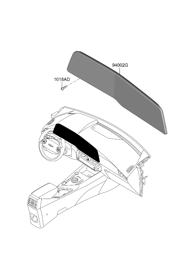 94013AO000 Genuine Kia CLUSTER ASSY-INSTRUM