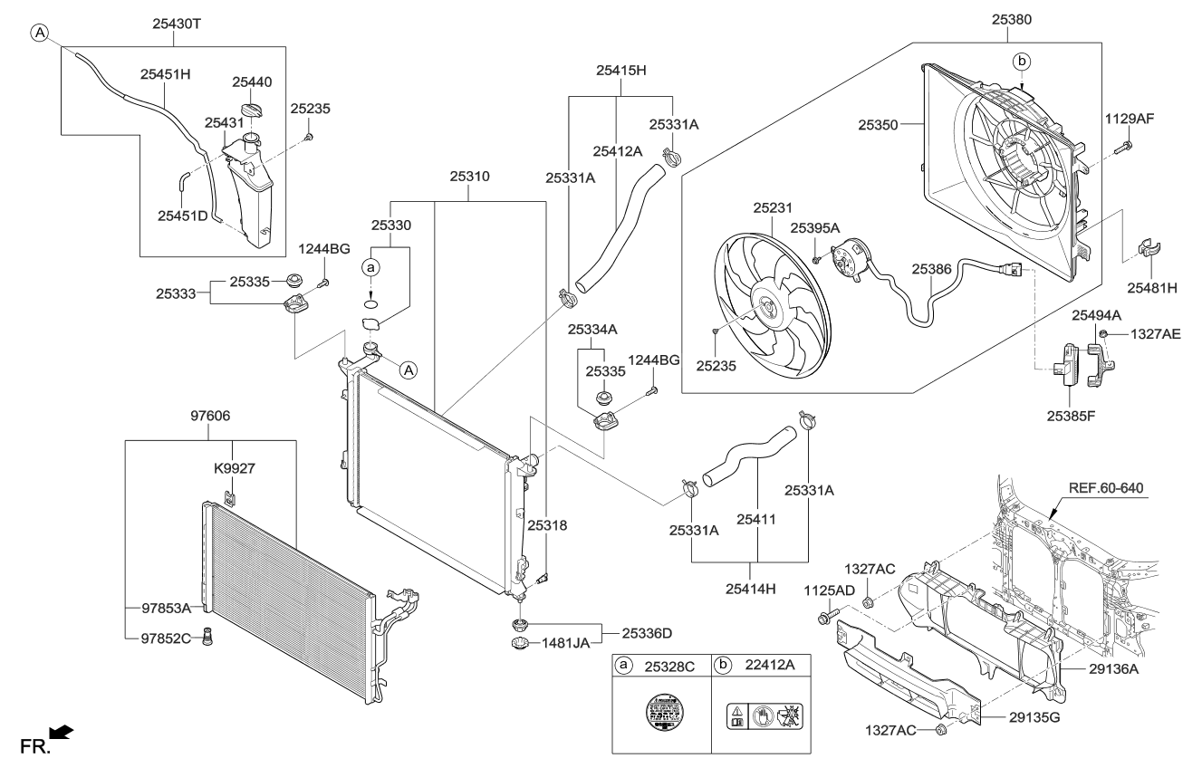 253353M000 Genuine Kia INSULATOR-Radiator Mounting