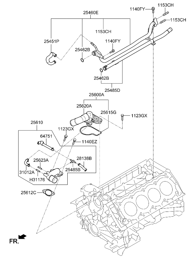 2562339000 Genuine Kia Nipple