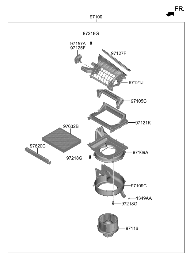 97162F2000 Genuine Kia ACTUATOR-Intake