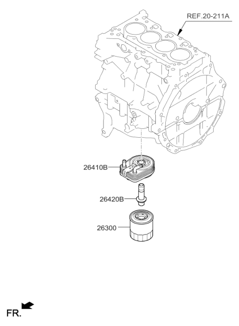 Front Case & Oil Filter - 2018 Kia Niro