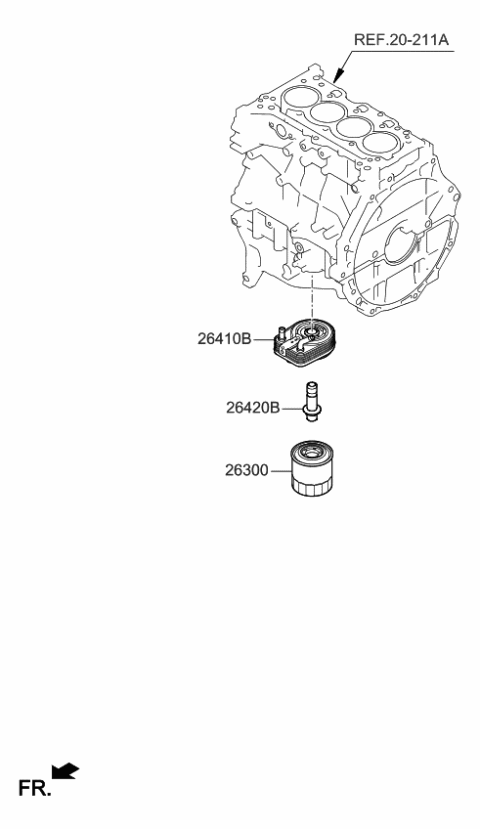 Front Case & Oil Filter - 2021 Kia Niro