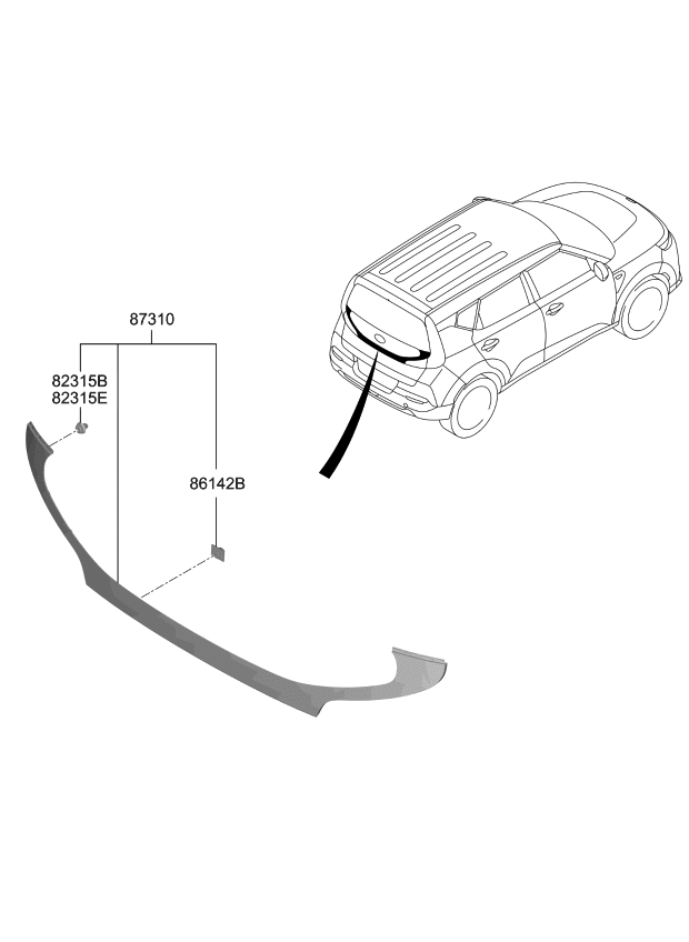 2020 Kia Soul Back Panel Moulding - Kia Parts Now