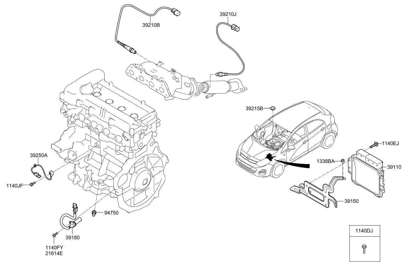2017 Kia Rio Electronic Control - Kia Parts Now