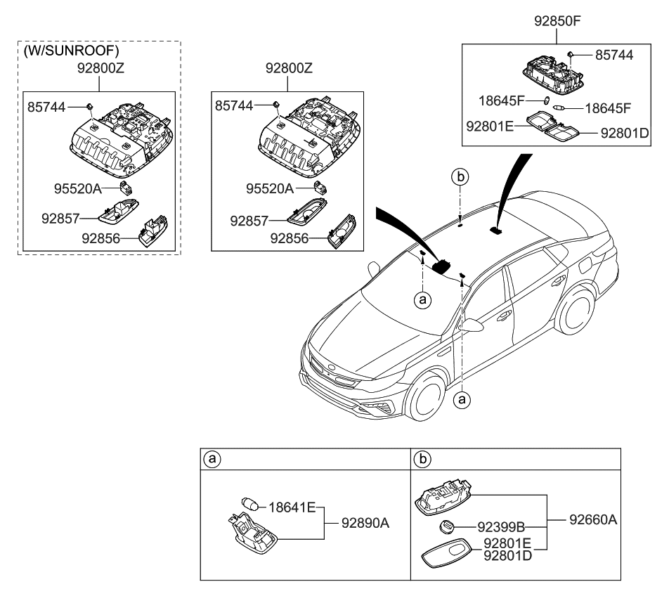 2020 Kia Optima Hybrid Room Lamp - Kia Parts Now