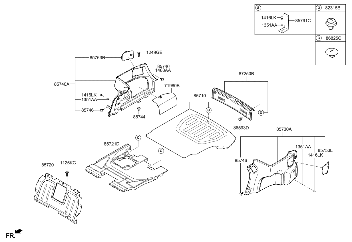 2019 Kia Optima Hybrid Luggage Compartment - Kia Parts Now