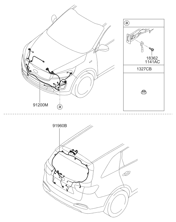91810C6080 - Genuine Kia WIRING ASSEMBLY-FEM