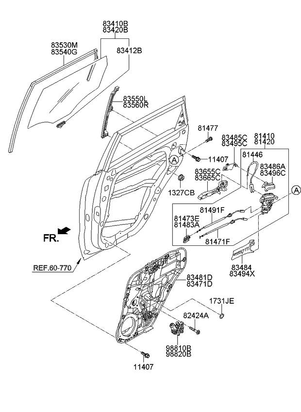 2014 Kia Soul Rear Door Window Regulator & Glass - Kia Parts Now