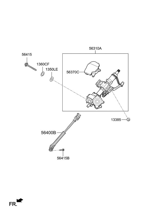 2020 Kia Telluride Steering Column & Shaft - Kia Parts Now