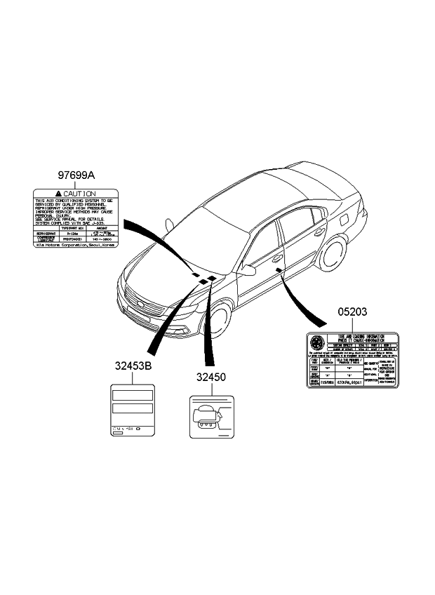 2010 Kia Optima Label - Kia Parts Now