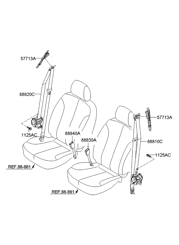 2009 Kia Optima Belt-Front Seat - Kia Parts Now