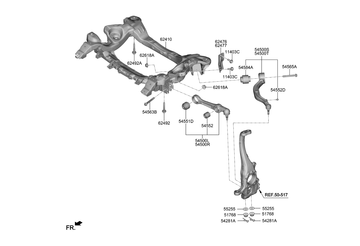 2019 Kia K900 Front Suspension Crossmember - Kia Parts Now