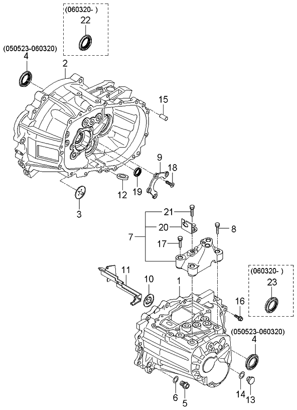 2005 Kia Rio New Body Style Transmission Case - Kia Parts Now