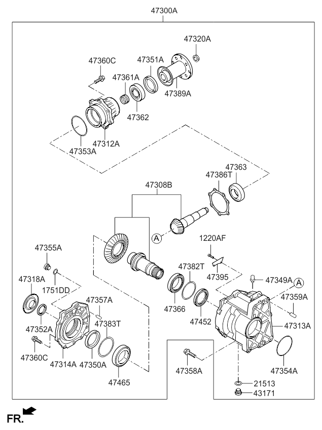 473003B630 - Genuine Kia TRANSFER ASSEMBLY